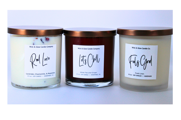 The Wick & Glow Candle Company- Scented Candles Inspired by 90's R&B